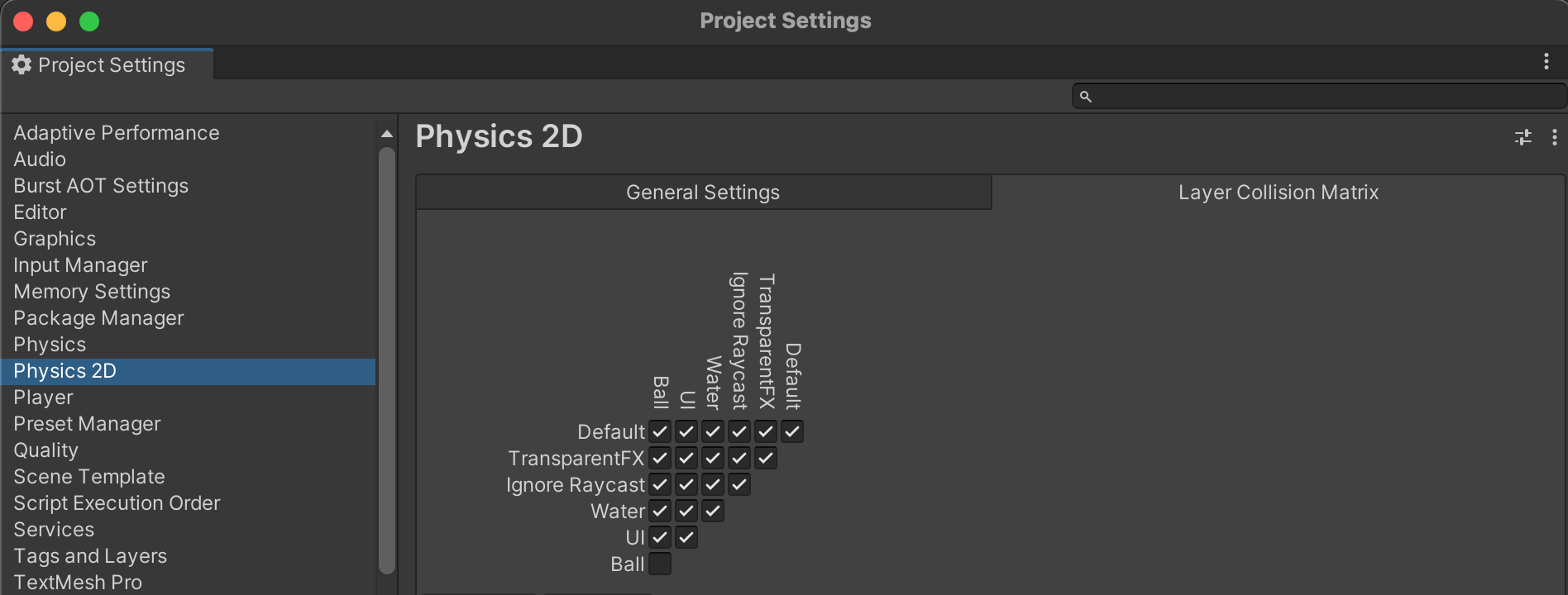 Unity 2D 圖層碰撞關係 - Enjoy 軟體